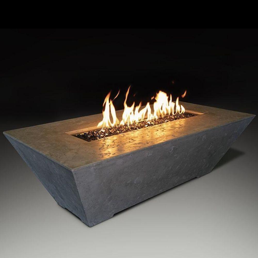 concrete fire pit table