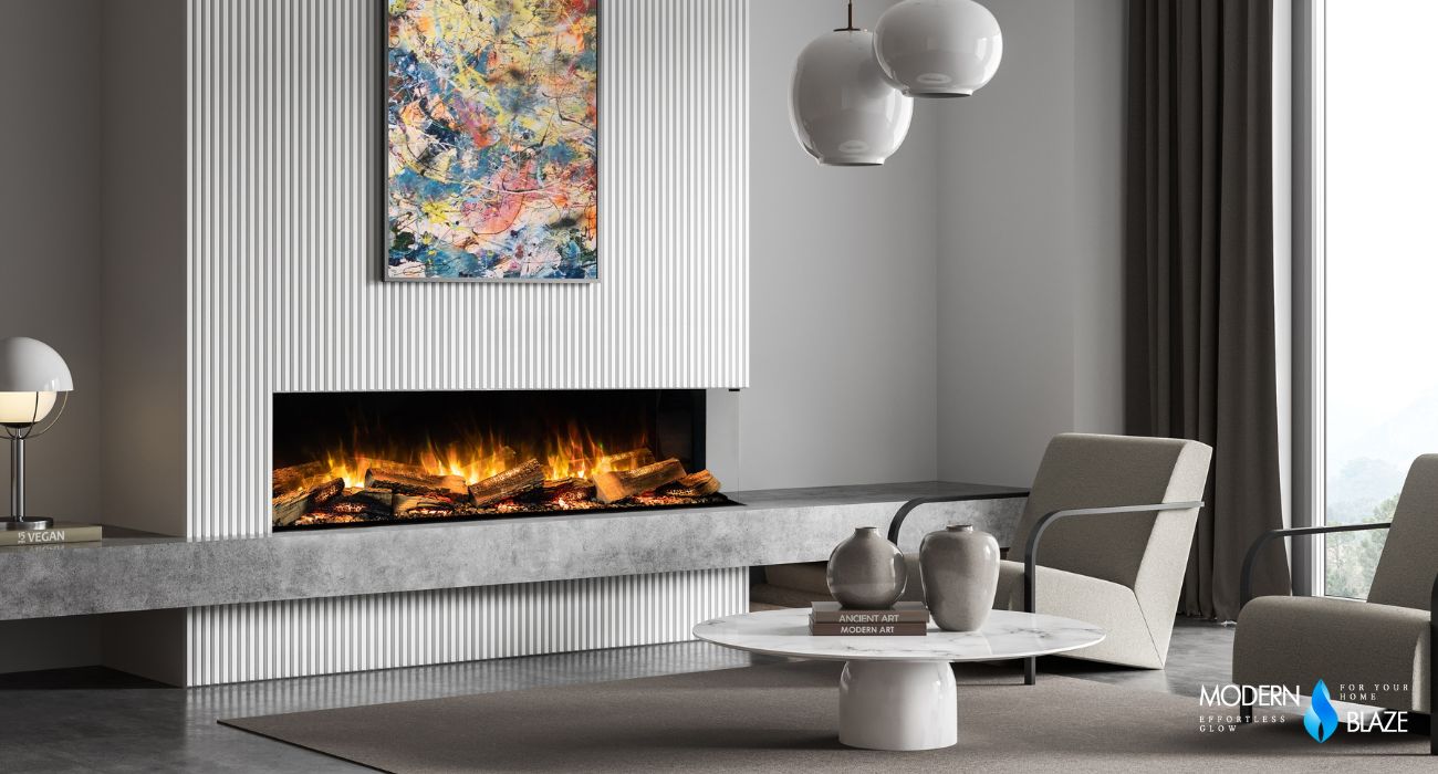 fireplace without surround