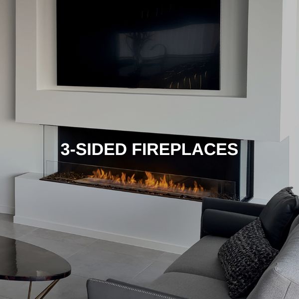 3-Sided Fireplaces | Modern Panoramic Fireplace Designs – Modern Blaze