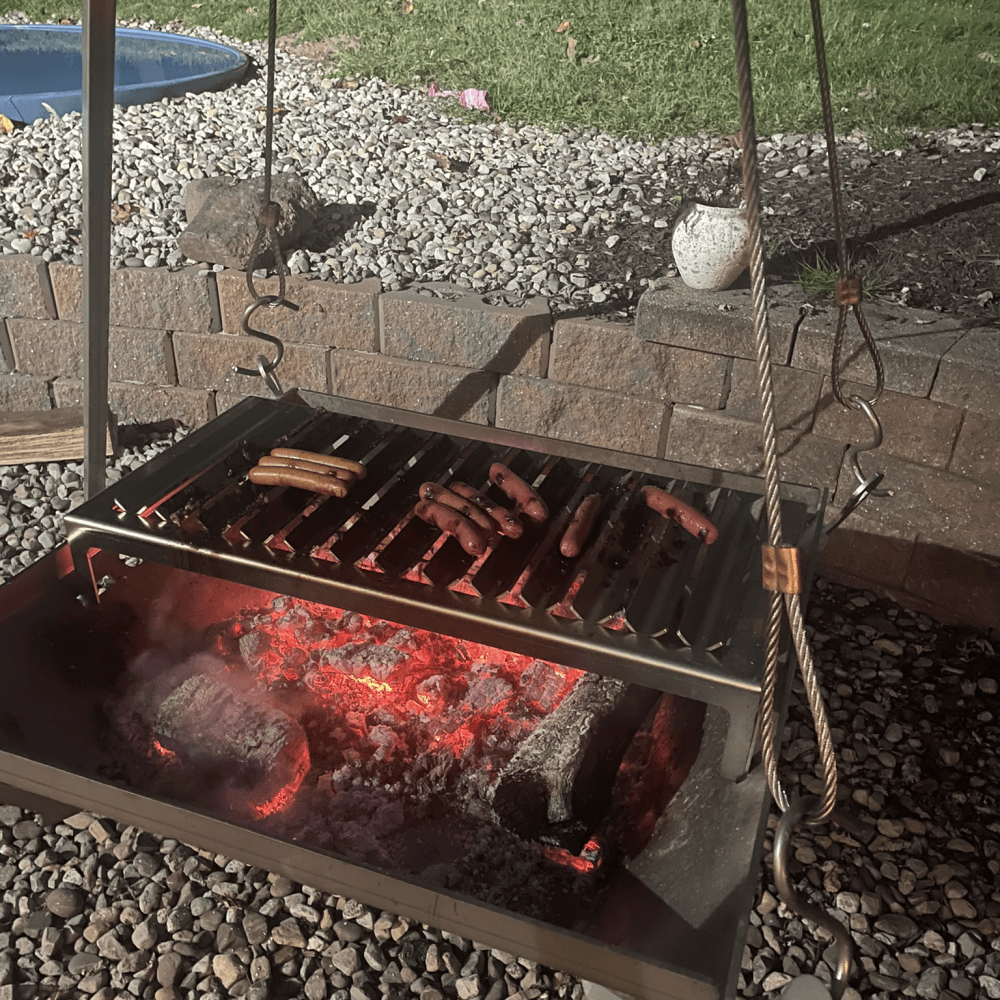 Crafted Fire Witches Brew Fire Pit Cooking using Stainless Steel Grill ...