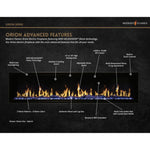 Modern Flames Orion Multi: 3-Sided Smart Virtual Electric Fireplace ...