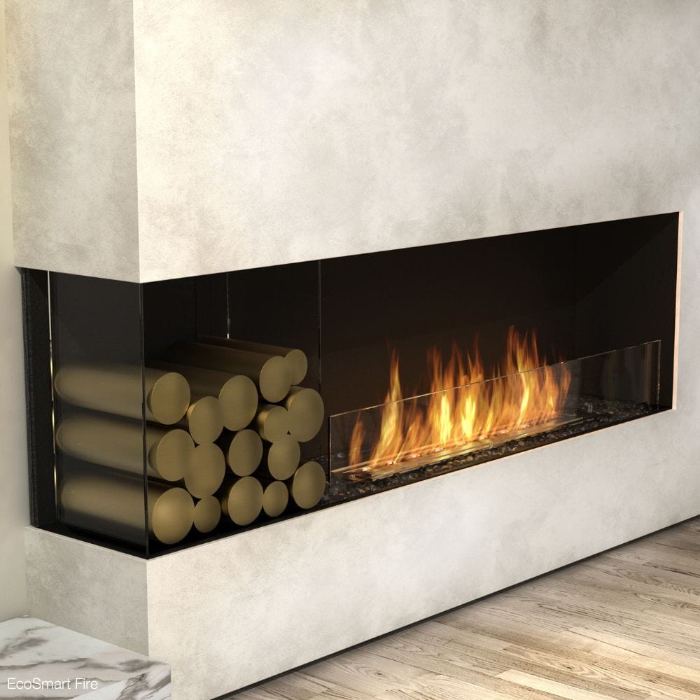 EcoSmart Fire Flex Firebox with 1 Open Side & Box — Modern Blaze
