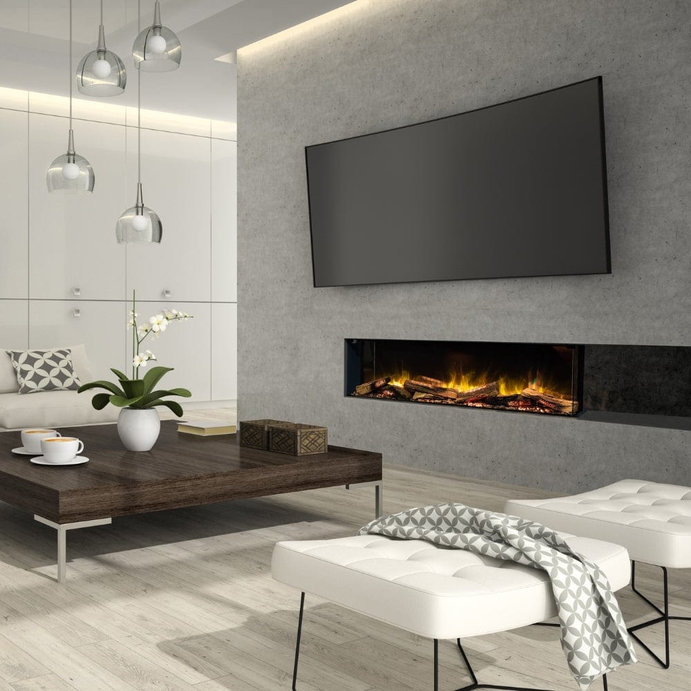 Flamerite E-FX 3-Sided Smart Electric Fireplace — Modern Blaze