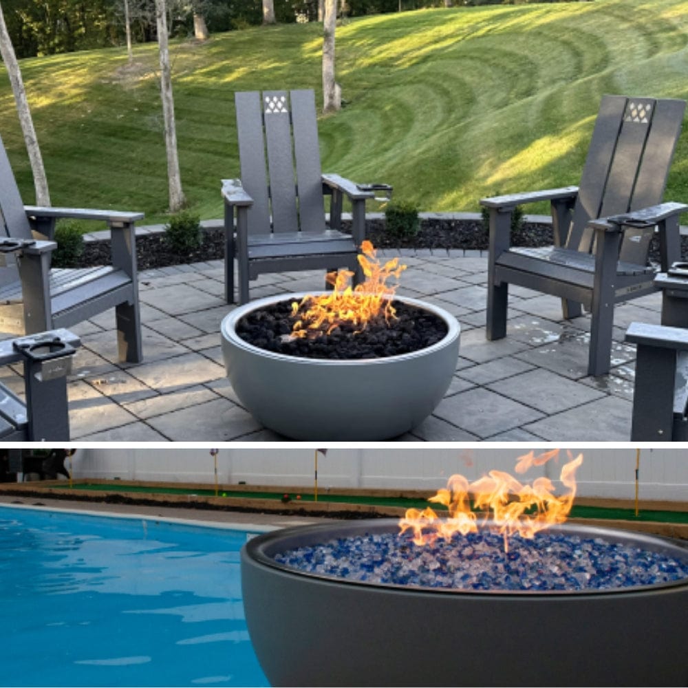 HPC Aluminum 35-In Gas Fire Bowl - Hi/Lo Ignition — Modern Blaze