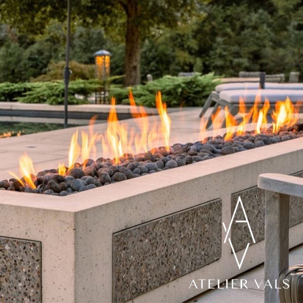 Hpc Linear Trough Match Lit Gas Fire Pit Insert — Modern Blaze