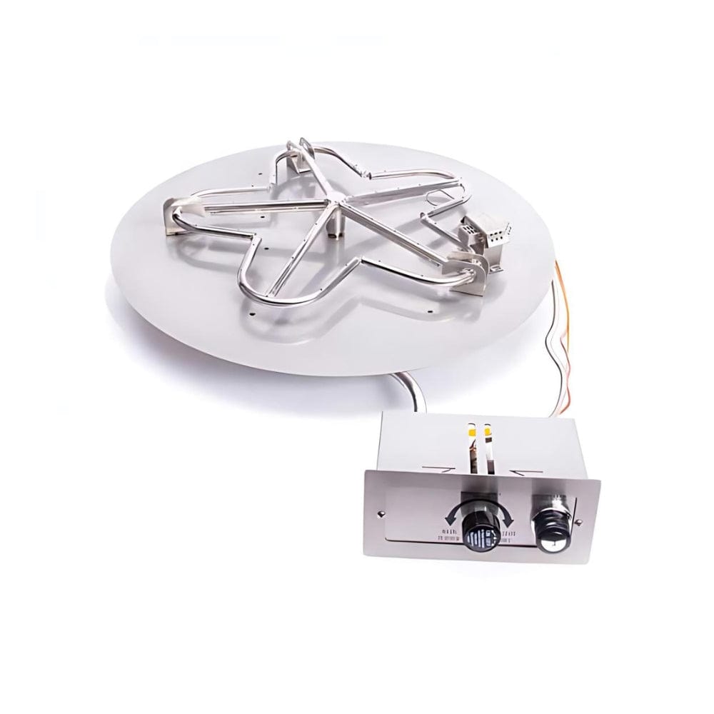 HPC Round Flat Gas Insert - Push Button Ignition — Modern Blaze