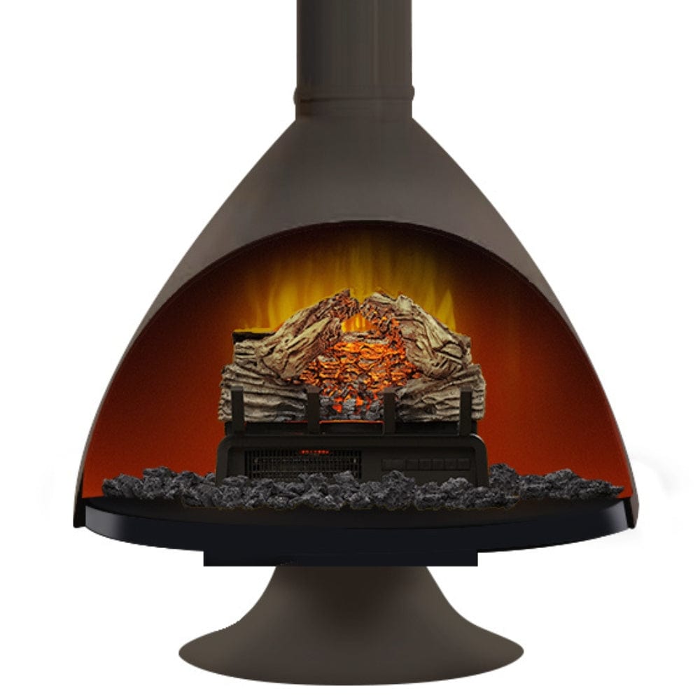 Malm Zircon 34-Inch Conical Electric Fireplace — Modern Blaze