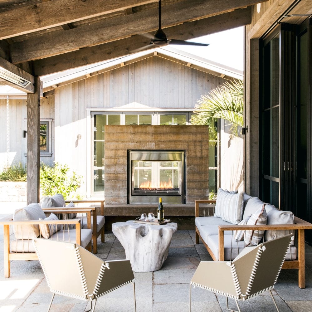 Montigo Divine See-Through Outdoor Gas Fireplace — Modern Blaze