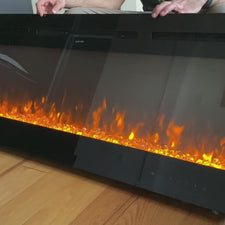 Modern Blaze Recessed / Wall Mounted Electric Fireplace