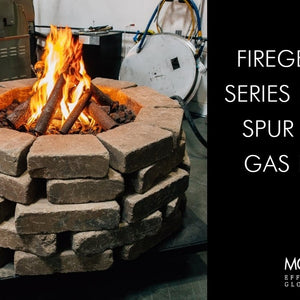 Firegear Pro Series Burning Spur - Brass Gas Burner — Modern Blaze