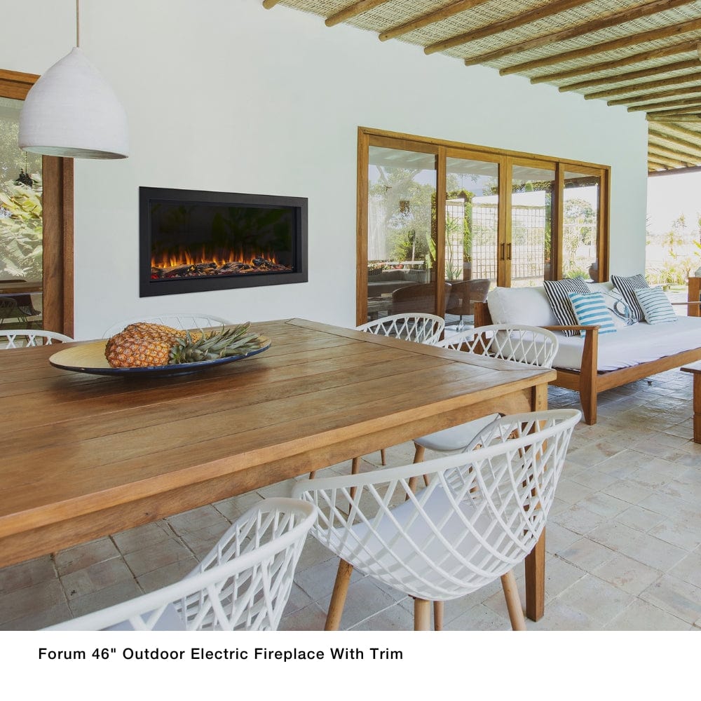 Simplifire Forum Outdoor Electric Fireplace — Modern Blaze