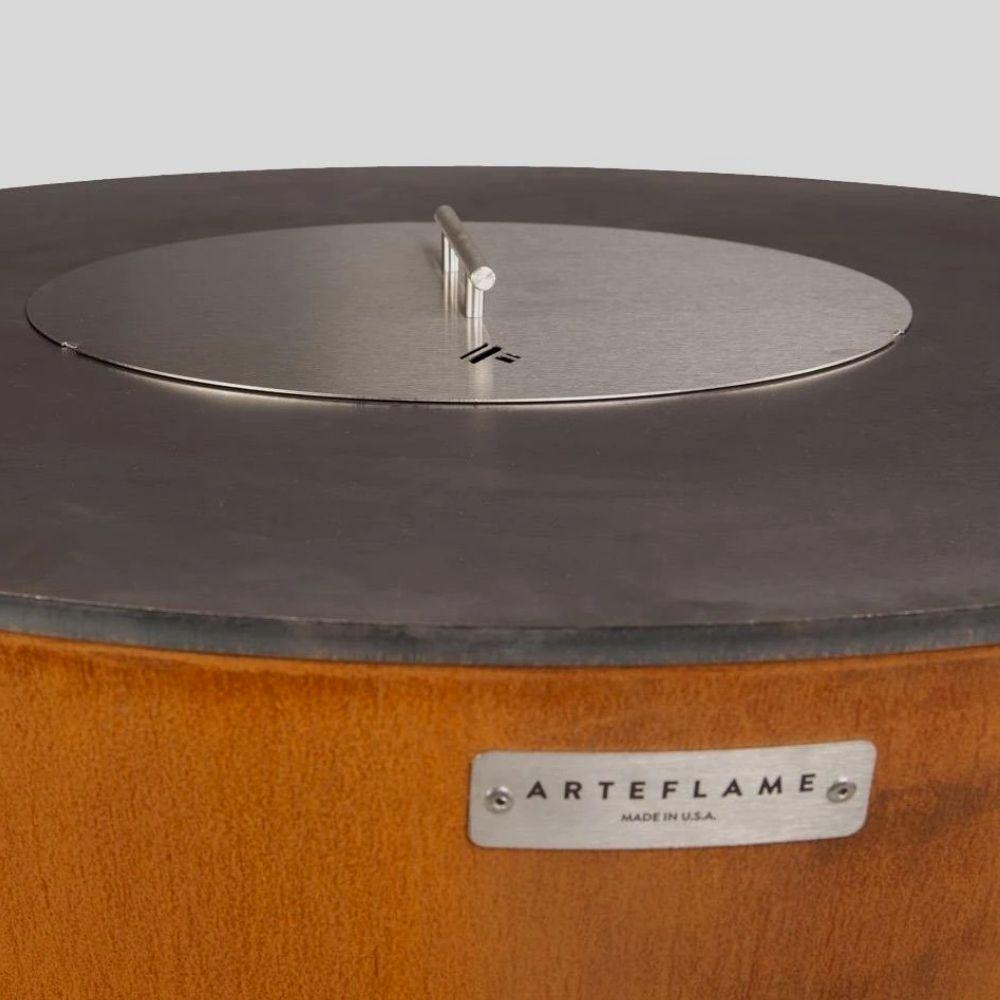 Arteflame One Series 40-Inch Corten Steel Fire Pit — Modern Blaze
