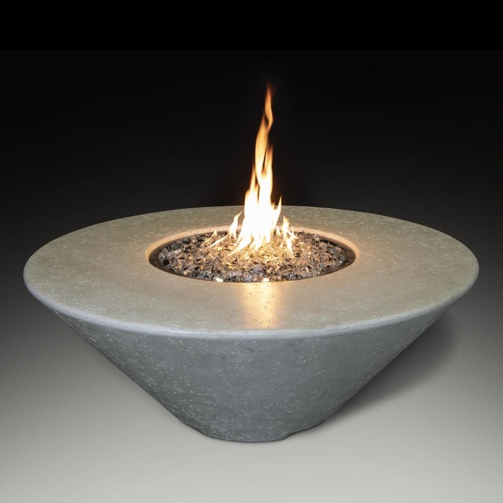 Athena Olympus 44-Inch Concrete Gas Fire Pit Table — Modern Blaze
