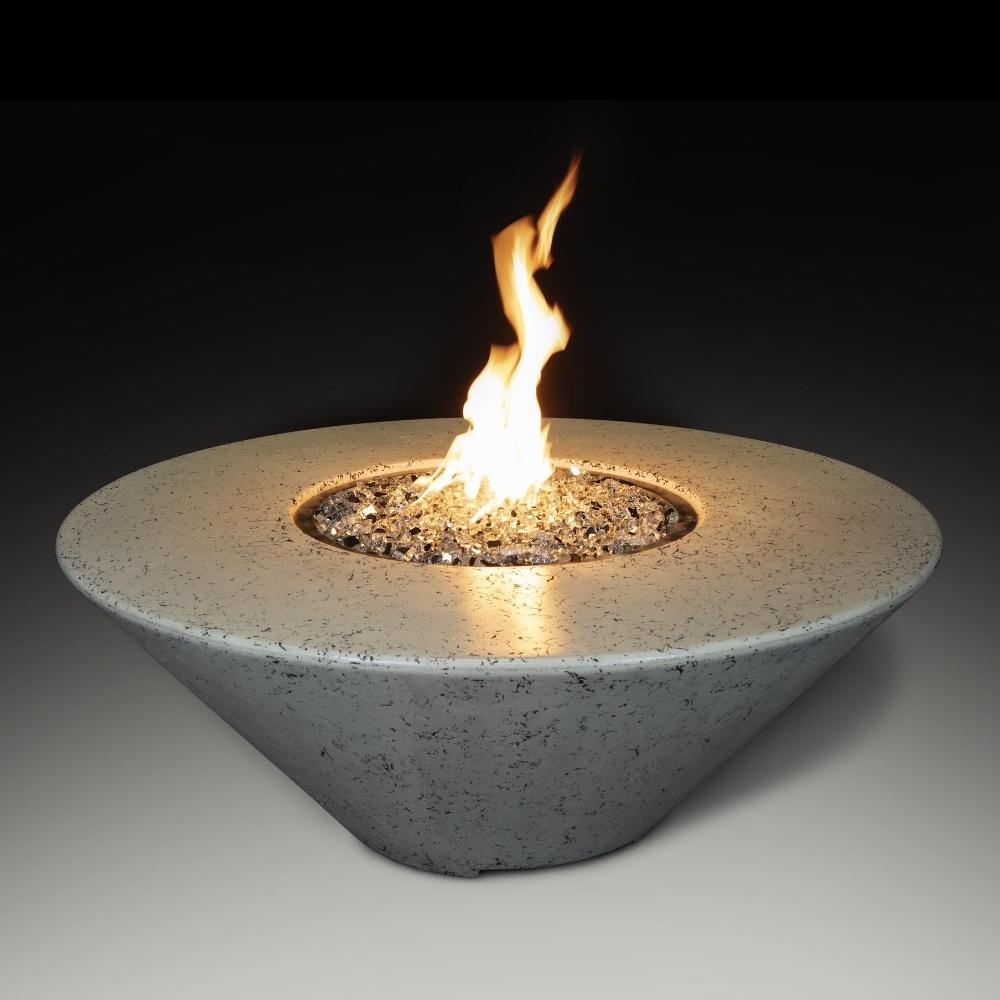 Athena Olympus 44-Inch Concrete Gas Fire Pit Table — Modern Blaze