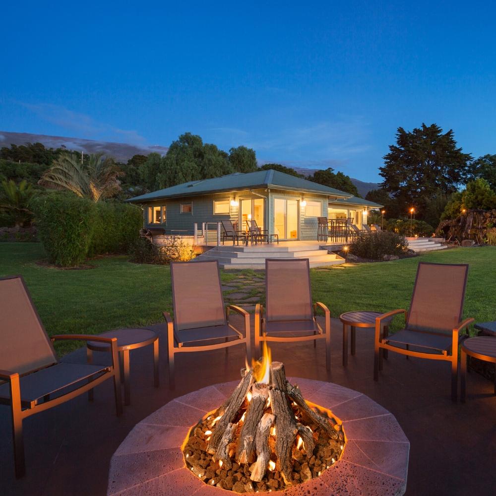 Grand Canyon Outdoor Tee-Pee Stack Gas Log Burner — Modern Blaze