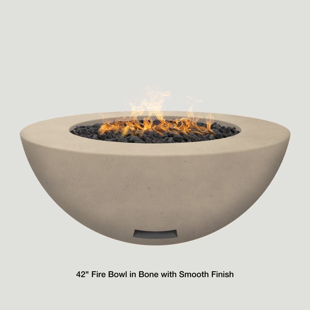 Modern Blaze 42 In Round Gas Fire Bowl Match Lit
