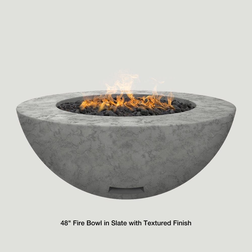 Modern Blaze 48-In Round Gas Fire Bowl - Match Lit