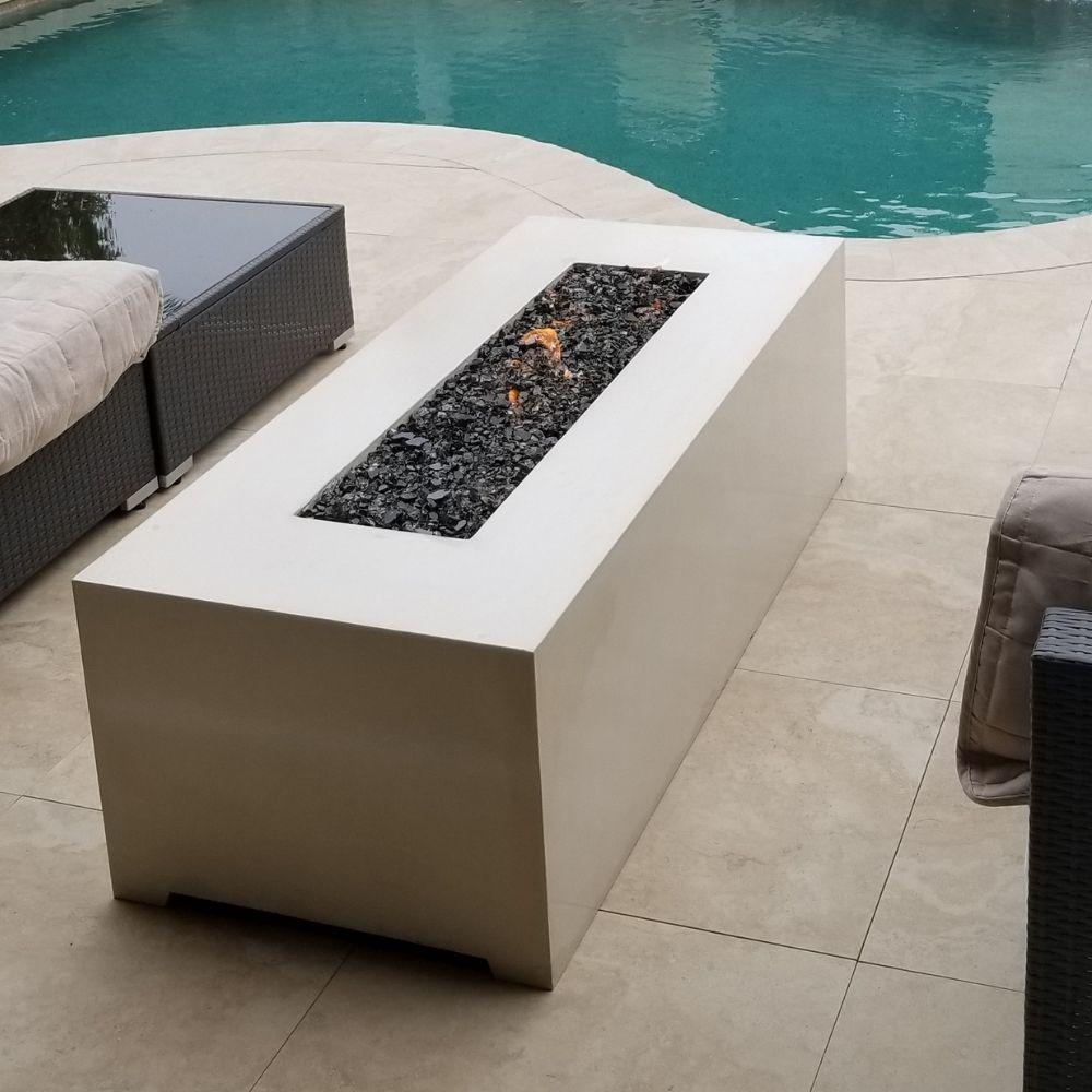 Modern Blaze Mt. St. Helens Linear Gas Fire Pit