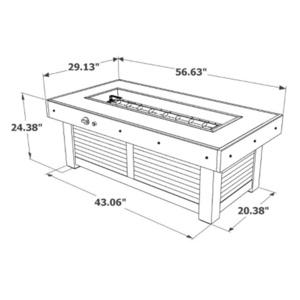 Outdoor GreatRoom Company Denali Brew Fire Table — Modern Blaze