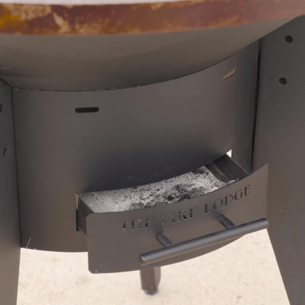 Top Fires The Mojave Round Steel Fire Pit Grill — Modern Blaze