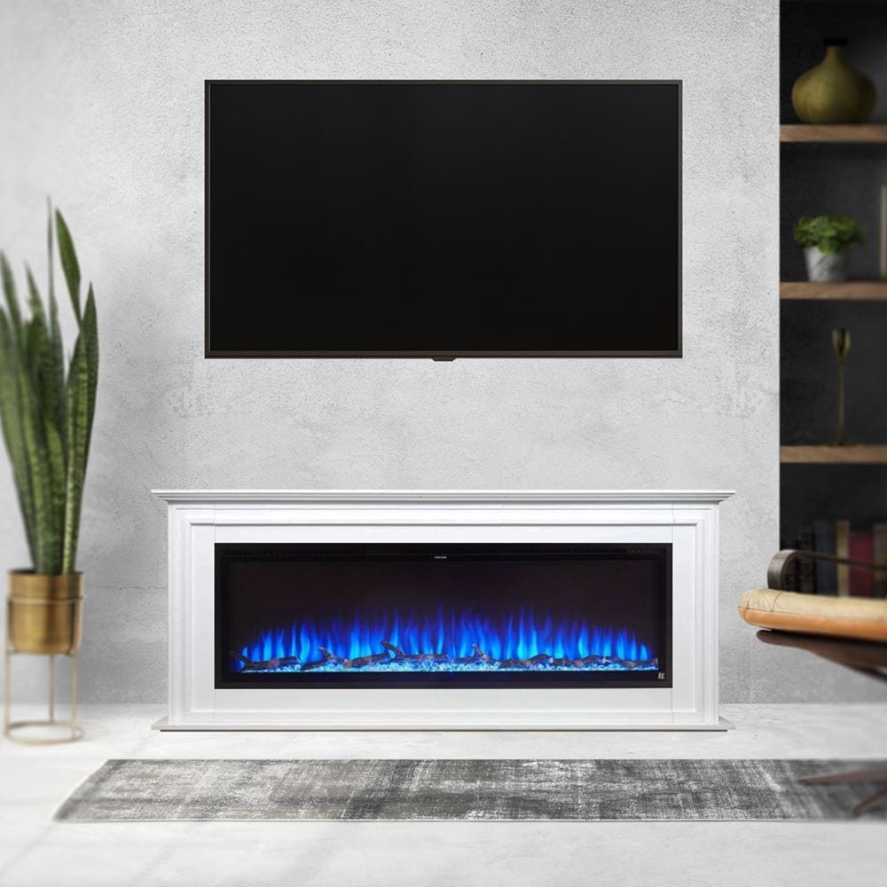 Touchstone Sideline Elite Smart Fireplace w/Mantel — Modern Blaze