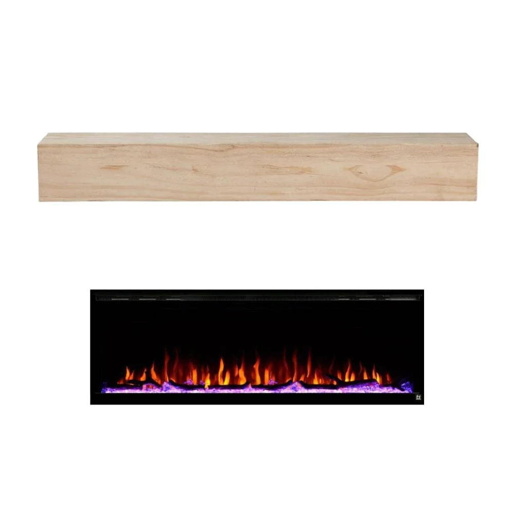 Rustic Looking Electric Fireplace Ameriwood Home Farmington Wide